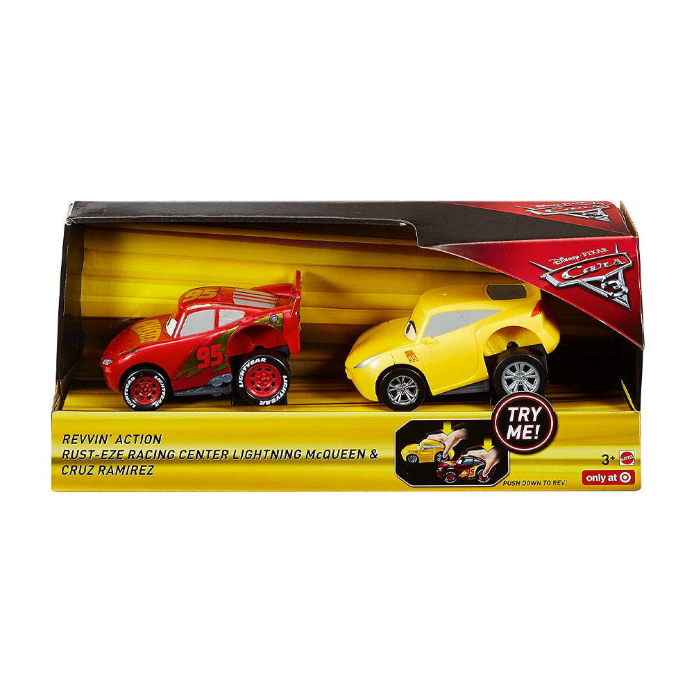 Disney Pixar Cars 3 - Revvin' Action Rust-eze Racing Center Lightning ...